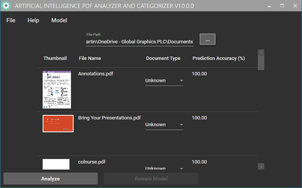 The Artificial Intelligence PDF Analyzer and Categorizer - Global ...